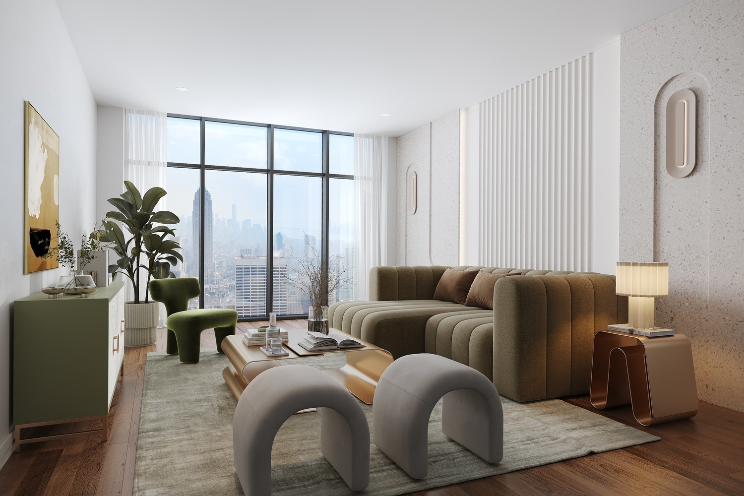 Living Room Contemporary style Virtual staging (LC_0019) - Spotless Agency
